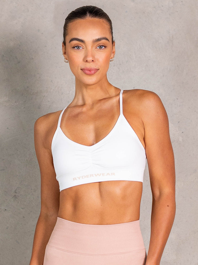 NRG Seamless Sports Bra - White - Ryderwear