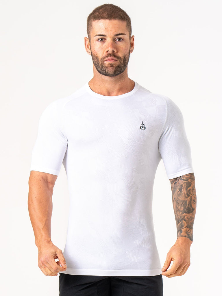 Aero Core Seamless T-Shirt - White - Ryderwear