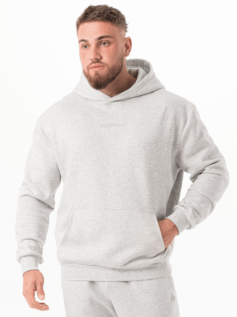 Unisex Hoodie - Snow Marl - Ryderwear