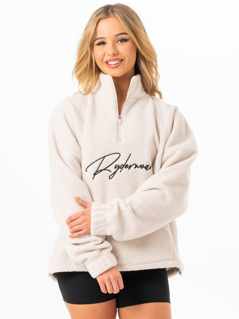 Unisex Teddy Jumper - Bone - Ryderwear