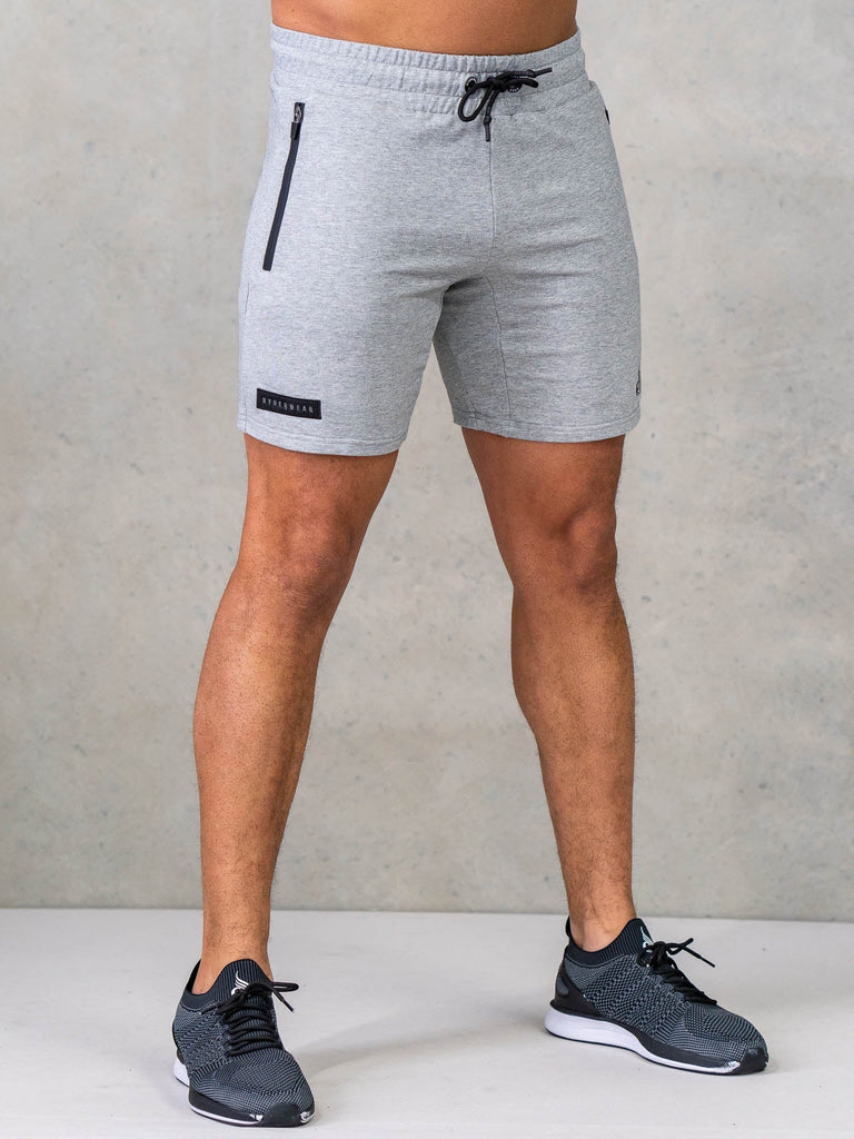 Endurance Track Shorts - Grey Marl - Ryderwear