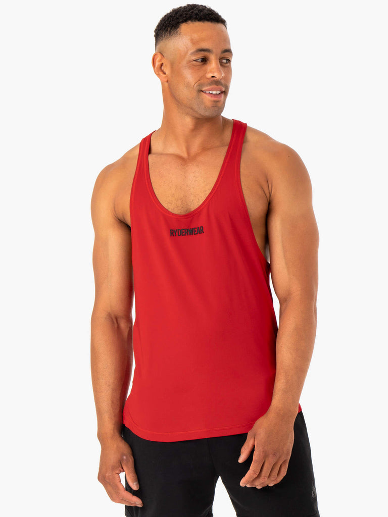 Optimal Mesh T-Back - Red - Ryderwear