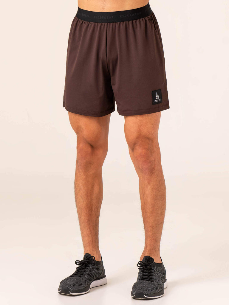 Terrain Mesh Gym Shorts - Dark Oak - Ryderwear